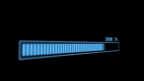 Blur effect blue color loading bar anima... | Stock Video | Pond5
