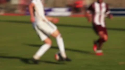 blur. Football match. Football players a... | Stock Video | Pond5