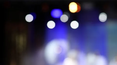 Blur Stage light at a concert show. Sing... | Stock Video | Pond5