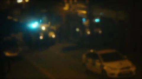 Blurred crime scene background | Stock Video | Pond5