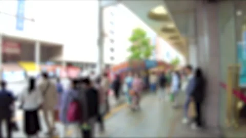 Blurred shot of the Japanese summer fest... | Stock Video | Pond5