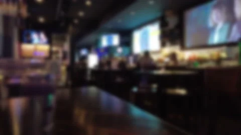 Blurred Wide Angle Table Shot Patrons Sp... | Stock Video | Pond5