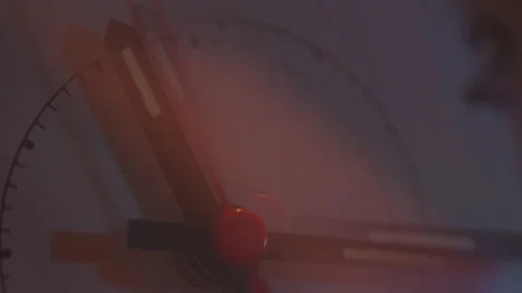 Blurry Clock Face as Second Hand Moves Q... | Stock Video | Pond5
