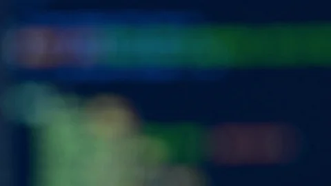 Blurry code abstract computer background... | Stock Video | Pond5
