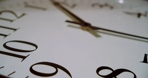 Blurry shot of a clock face | Stock Video | Pond5