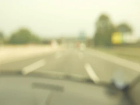 Blurry traffic on highway from car mount... | Stock Video | Pond5