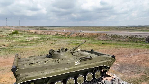 The BMP-1 is a Soviet amphibious tracked... | Stock Video | Pond5