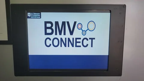 BMV Connect Signage Kiosk Signs | Stock Video | Pond5