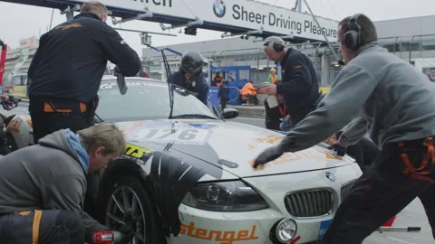 BMW Racing Car - Slow Motion - Racing Tr... | Stock Video | Pond5