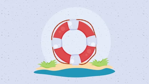 boat lifeguard float nautical animation | Stock Video | Pond5