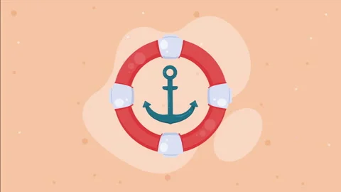 boat lifeguard float nautical animation | Stock Video | Pond5