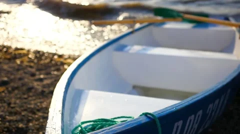 boat over land at seaside At sunset. Cha... | Stock Video | Pond5