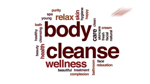 Body cleanse animated word cloud, text d... | Stock Video | Pond5