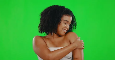 Body, green screen and face of woman for... | Stock Video | Pond5
