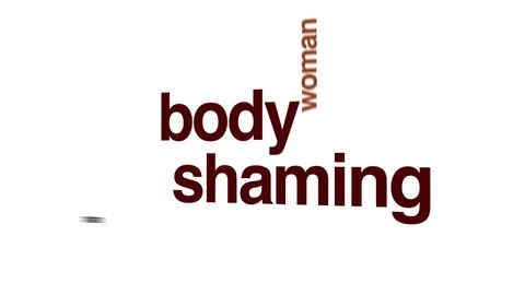 Body shaming animated word cloud. | Stock Video | Pond5