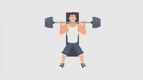 Bodybuilder. Animation of the bench pres... | Stock Video | Pond5