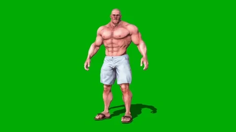 Bodybuilder Green Screen Stock Videos – Royalty-Free HD & 4K Videos