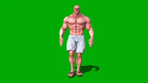 Bodybuilder Green Screen Stock Videos – Royalty-Free HD & 4K Videos