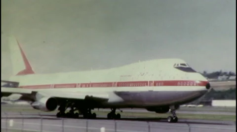 Boeing 747 Jet Plane Airliner Prototype ... | Stock Video | Pond5