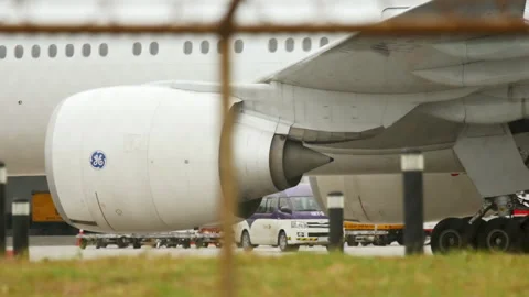 Boeing 777 close-up shot | Stock Video | Pond5