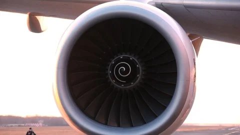 Boeing 777 turbine | Stock Video | Pond5