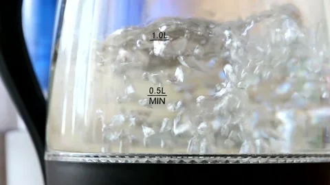 boiling clean clear drinking water | Stock Video | Pond5