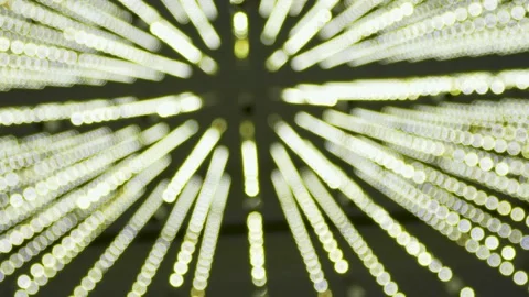 Bokeh Light Effect with LED Chandelier o... | Stock Video | Pond5