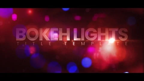 Bokeh Lights Title AEP ~ After Effects Template #261712578