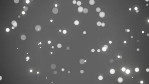 bokeh white on grey background loop 3d r... | Stock Video | Pond5