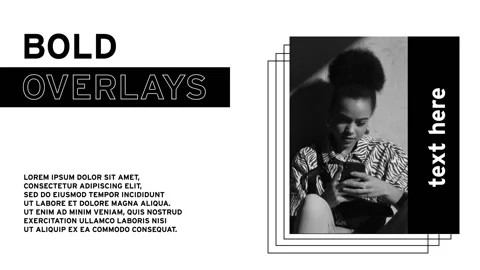 Bold Black And White Overlays ~ After Effects #231481473