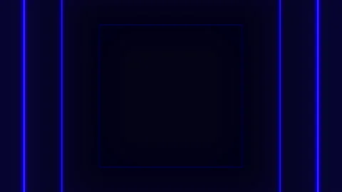 Bold black square with blue outline on d... | Stock Video | Pond5