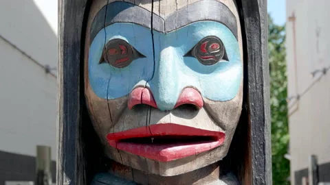 Bold Face First Nations Art Symbol, Tote... | Stock Video | Pond5