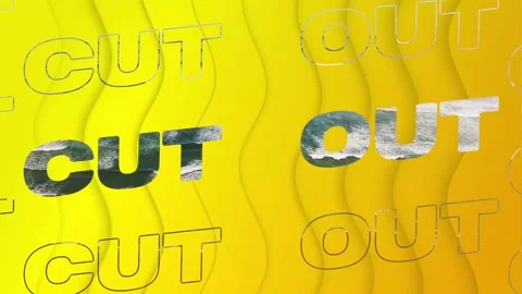 Bold Gradient Cutout Titles ~ After Effects #169516073
