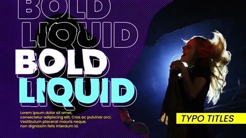 Bold Liquid Typo Titles ~ After Effects Template #169516482