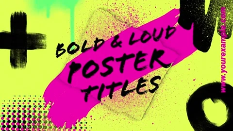 After Effects Template: Bold Poster Titles #147733951