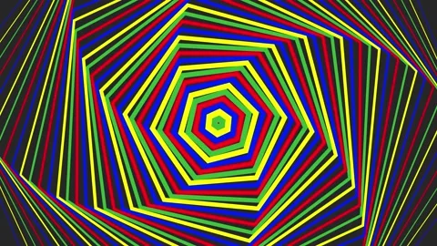 Bold spin hexagon star simple flat geome... | Stock Video | Pond5