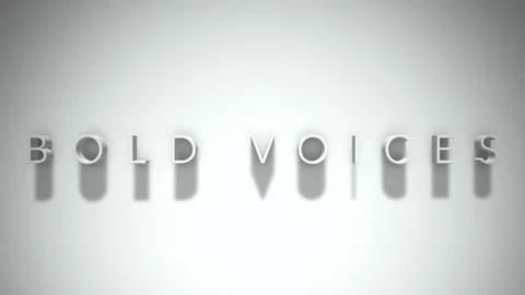 bold voices 3D title animation with shad... | Stock Video | Pond5