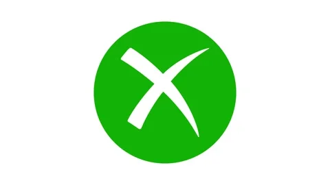 Bold X Mark Symbol Animation in Circle o... | Stock Video | Pond5