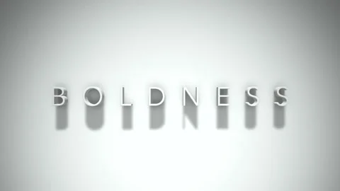 Boldness 3D title animation text with sh... | Stock Video | Pond5
