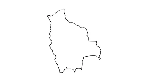 Bolivia - Hand-Drawn Map Animation | Stock Video | Pond5