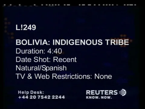 BOLIVIA: INDIGENOUS YUQUI TRIBE FACING E... | Stock Video | Pond5