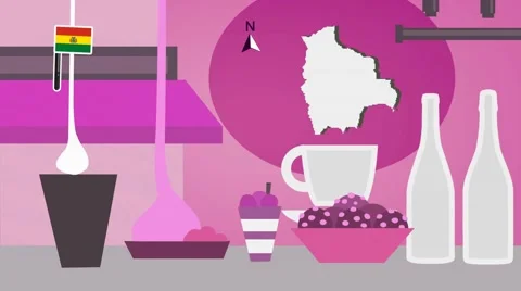 Bolivia - Vector Menu - Restaurant - Foo... | Stock Video | Pond5