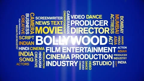 Bollywood animated word cloud,animation ... | Stock Video | Pond5