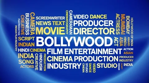 Bollywood animated word cloud,animation ... | Stock Video | Pond5