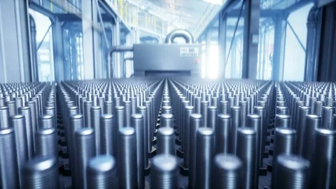 bolt factory process. Production line. r... | Stock Video | Pond5