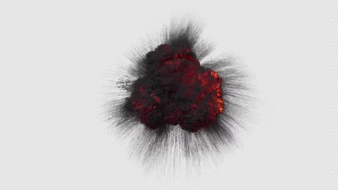 Bomb Explosion - Aerial View - Fire and ... | Stock Video | Pond5