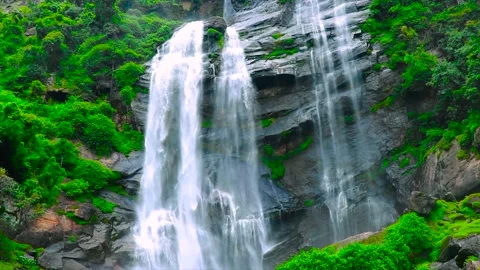 BOMBURU ELLA WATERFALL - Widest Waterfal... | Stock Video | Pond5