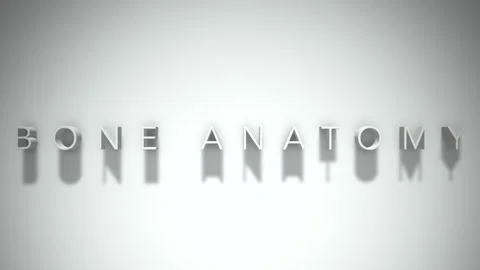 bone anatomy 3D title animation white te... | Stock Video | Pond5
