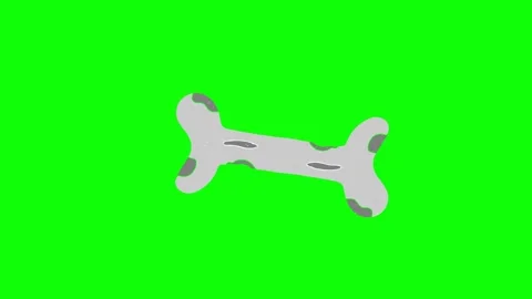 bone hand drawn green screen. floating l... | Stock Video | Pond5