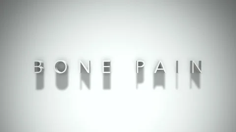 bone pain 3D title animation with shadow... | Stock Video | Pond5